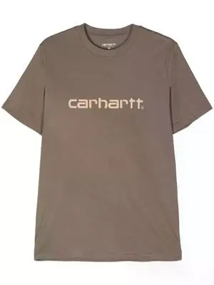 Carhartt Work In Progress Script Cotton T-shirt - Brown
