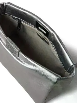 Brunello Cucinelli Lamé Calfskin Clutch Bag