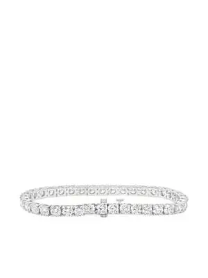 JEWELS AFICIONADO 18k White Gold 11.70ct Diamond Tennis Bracelet - Silver
