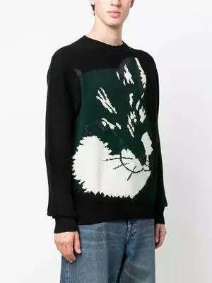 Maison Kitsuné Fox Head Jacquard Jumper
