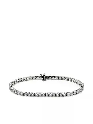 JEWELS AFICIONADO 18kt White Gold Diamond Tennis Bracelet - Silver