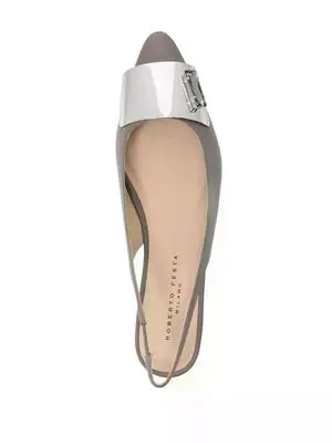 Roberto Festa Rex Slingback Ballerina Shoes - Grey