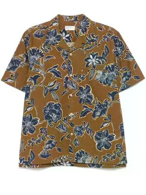 Universal Works Floral-print Shirt - Brown