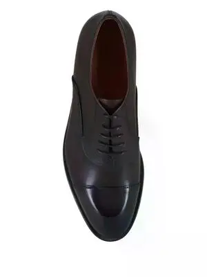 Zegna Torino Leather Oxford Shoes