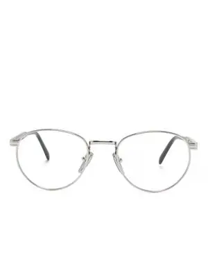 Prada Round Frame Glasses - Silver