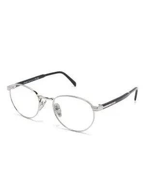 Prada Round Frame Glasses - Silver