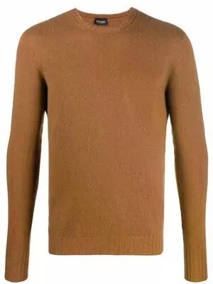 DRUMOHR Knitted Cashmere Jumper - Brown