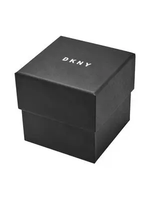 Dkny Stainless Steel Crystal-embellished Link Watch