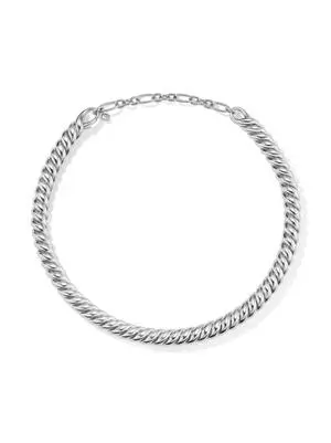 David Yurman Sterling Sculpted Cable Chain Necklace