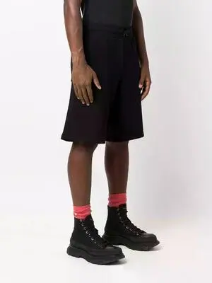 Moschino Cotton Embroidered Logo Jogger Shorts