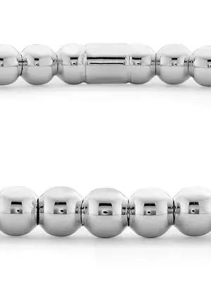 PRAGNELL 18kt White Gold Bohemia Bangle With Bead Detailing - Silver