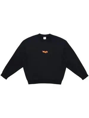 COUNTY OF MILAN County Flame Sweatshirt - Black