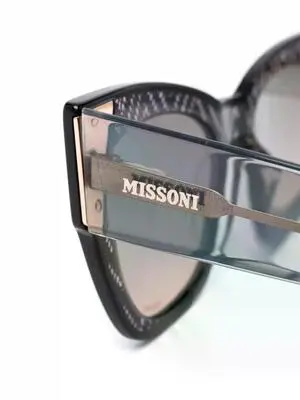 Missoni Black Acetate Cat-eye Frame Sunglasses