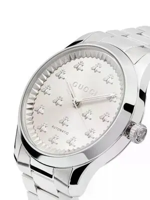 Gucci G-timeless Automatic 38mm Watch With Bee Motif