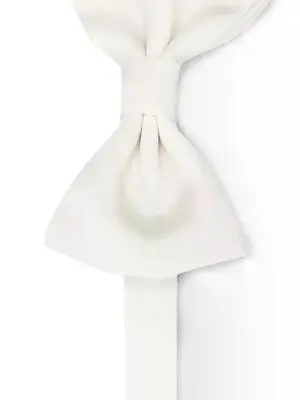 Tagliatore Satin Bow Tie - Neutrals