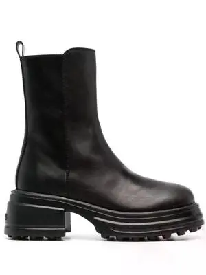 TOD'S Gomma 84k Leather Ankle Boots