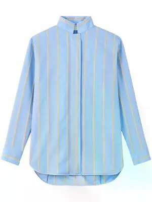 DESTREE Gathered Detail Striped Blouse