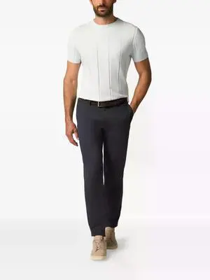 Brooks Brothers Cotton Ribbed T-shirt - Blue