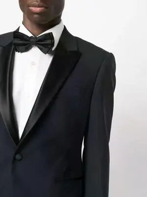 Emporio Armani Satin-trim Single-breasted Suit