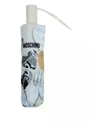 Moschino Heart-print Umbrella - Neutrals