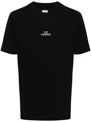 C.P. COMPANY Logo-print Cotton T-shirt - Black