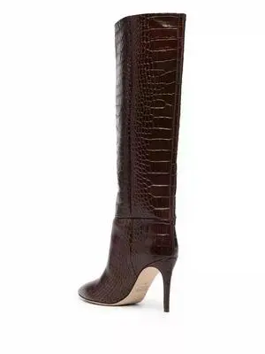 Paris Texas Croc-effect Leather High Stiletto Boots