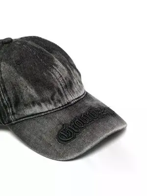 GROUND ZERO Logo Embroidery Heavy Washed Cap