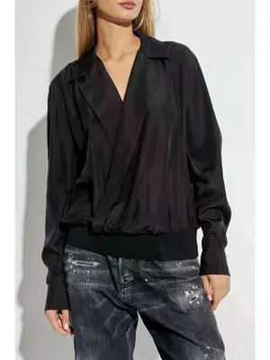 Dsquared2 Silk Blouse With Chain Detail