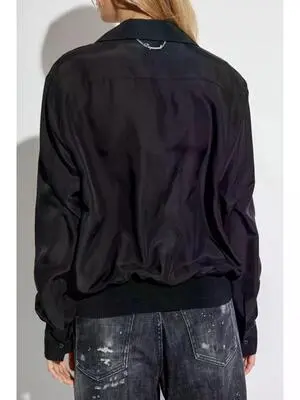 Dsquared2 Silk Blouse With Chain Detail