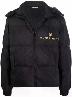 BEL-AIR ATHLETICS Zipped Padded Jacket - Black