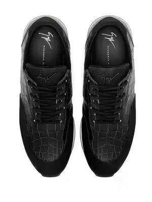 GIUSEPPE ZANOTTI Low Top Panelled Sneakers