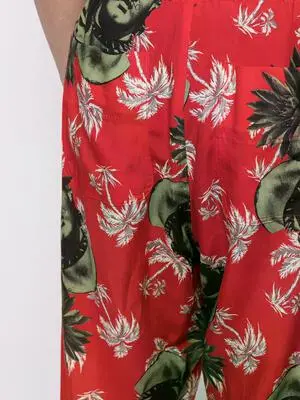 Undercover Printed Straight-leg Trousers