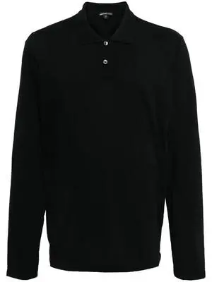JAMES PERSE Lotus Polo-shirt - Black