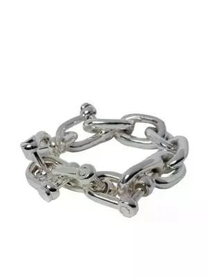 PARTS OF FOUR Tone Plated Brass Charm Bracelet - Silver