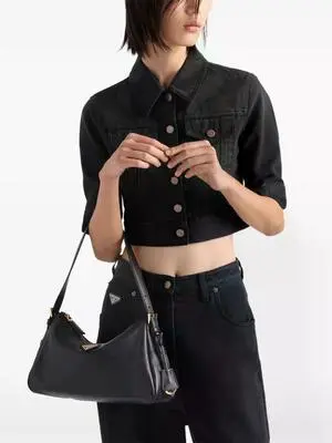 Prada Medium Aimée Shoulder Bag - Black