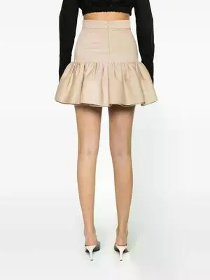 PATOU Ruffled Cotton Miniskirt