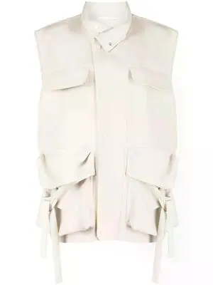 JNBY Multi-pocket Wool Vest - Neutrals