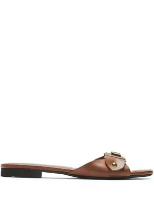 N°21 Logo-lettering Leather Sandals