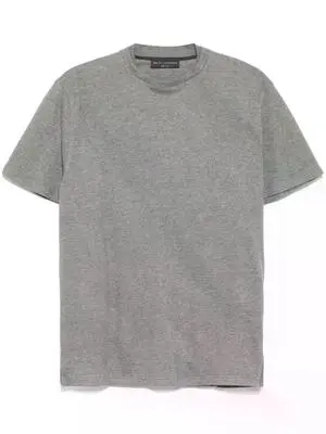 BRETT JOHNSON Double-collar T-shirt - Grey