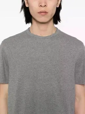 BRETT JOHNSON Double-collar T-shirt - Grey