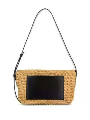 JIL SANDER Raffia Cross Body Bag