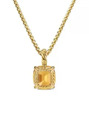 David Yurman 18kt Yellow Citrine Pendant