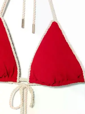 La Perla Monogram Triangle Bikini Top