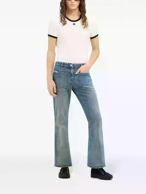 COURREGES Mid-rise Bootcut Jeans