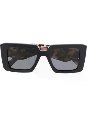 Prada Symbole Oversized Square-frame Sunglasses - Black
