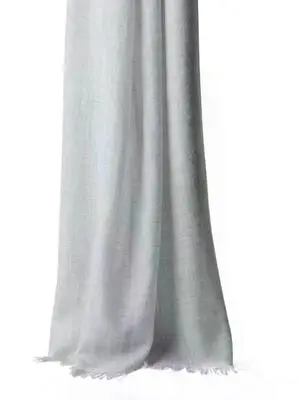 Brunello Cucinelli Fringed-edge Cashmere Scarf - Grey
