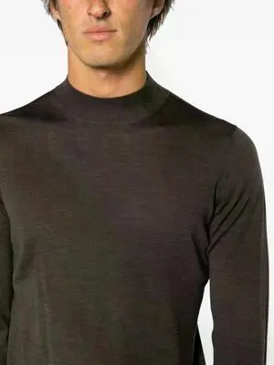 BARBA NAPOLI High-neck Virgin Wool Jumper