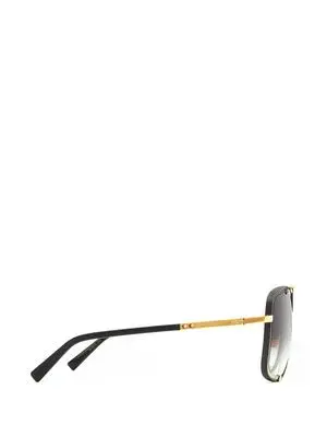 Dita Mach-five Pilot-frame Sunglasses - Black
