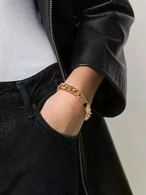COUP DE COEUR Pyramid Tag Bracelet - Gold