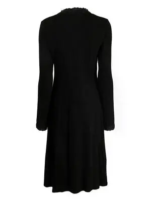 TOUT A COUP Ribbed V-neck Midi Dress